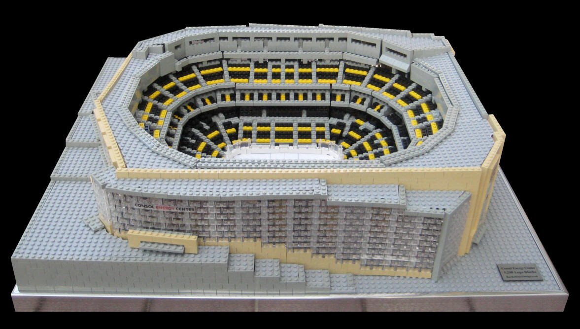 Lego PPG Paints Arena Pittsburgh Pens Replica Model