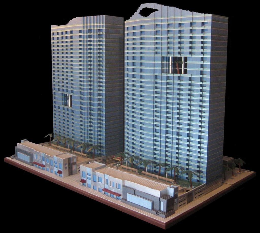 Lego Model of Panorama Towers In Las Vegas